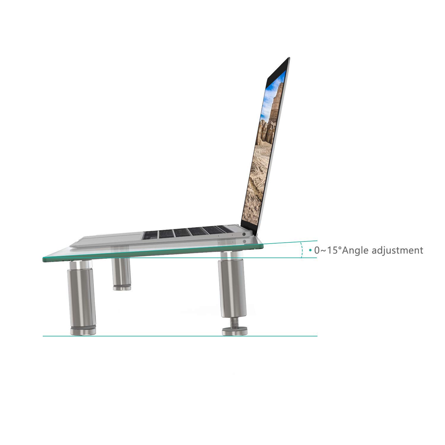 WALI Bundle – 2 Items: Tempered Glass Monitor Riser 2 Pack and Tempered Glass Monitor Riser 1 Pack