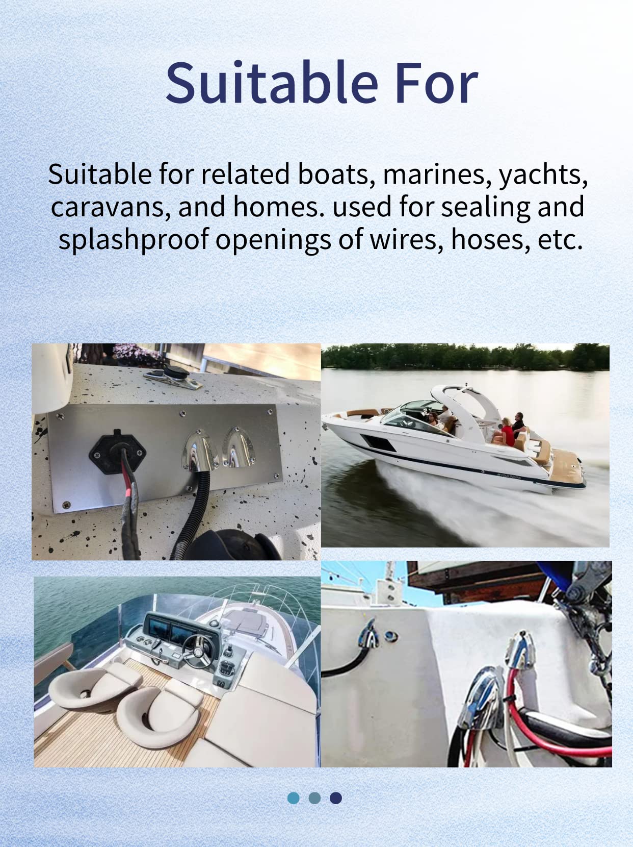 Norsea-Stainless Steel Clam Shell Vent, Wire Cable Cover, Outlet,Cap, Clamshell -One Piece Structure and Streamlined Design for Boats, RVs and Outdoor Application -Pack of 2 PCS