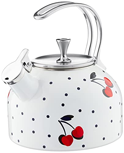 Kate Spade New York Vintage Cherry Dot Tea Kettle, 3.70 LB, Multi