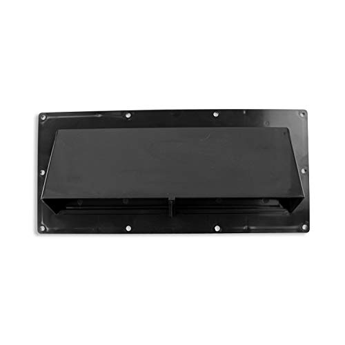 Leisure Coachworks RV Exhaust Vent Cover - RV Range Hood Vent/RV Range Hood Cover (1-Pack Black)