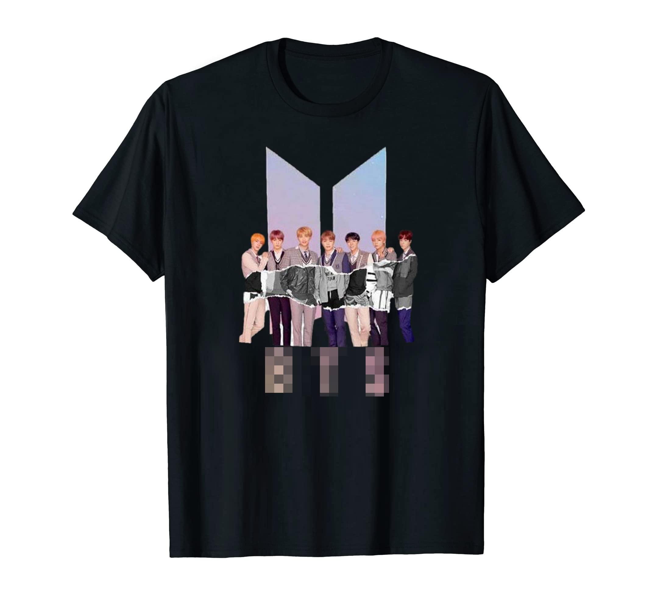Love Yourself Shirt Suga Jungkook Jimin V Rap Jin Jhope Shirt (Black,2XL)