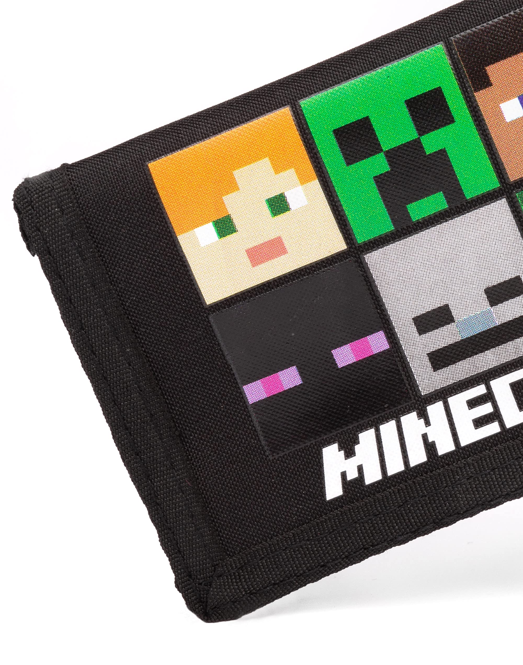 Minecraft Wallets Game Black OR Green Creeper Money Purse One Size