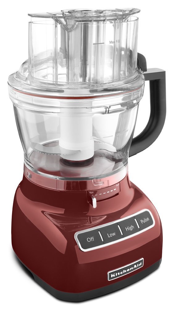 KitchenAid KFP1333GC 13-Cup Food Processor with ExactSlice System - Gloss Cinnamon (Renewed)