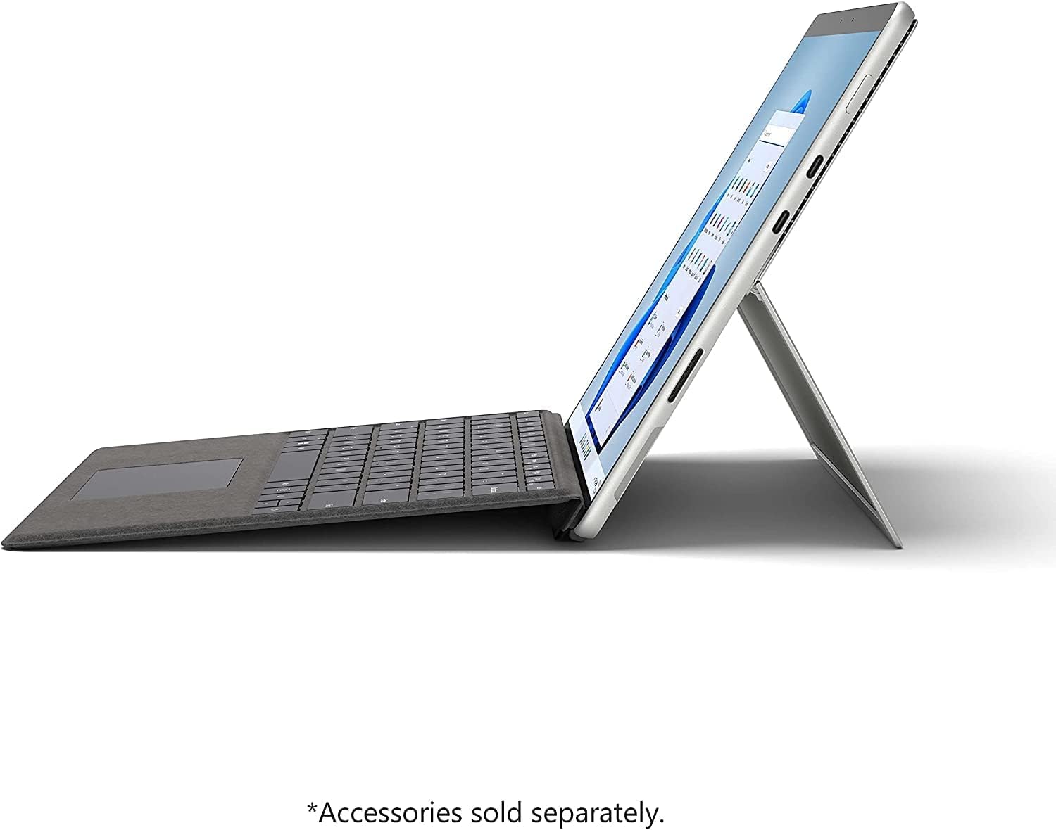 Microsoft Surface Pro 8 Tablet: 12.3" Touchscreen Display, Intel Core i5, 8GB RAM, 128GB SSD, Windows 10 Pro-64 Laptop Computer - Ideal for Office and Gaming Platinum, EAM-00005 (Renewed)