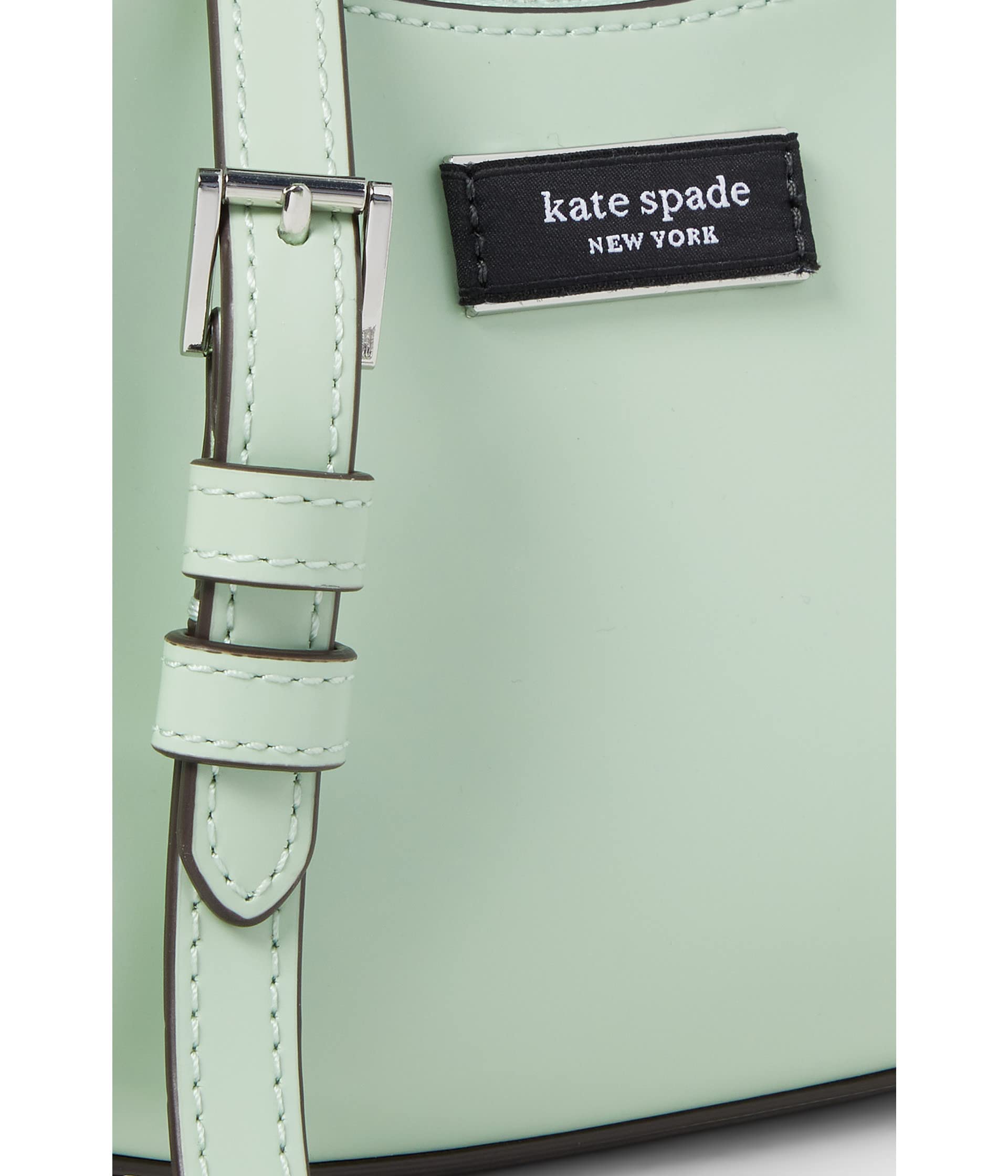Kate Spade New York Sam Icon Spazzolato Leather Small Convertible Crossbody True White One Size