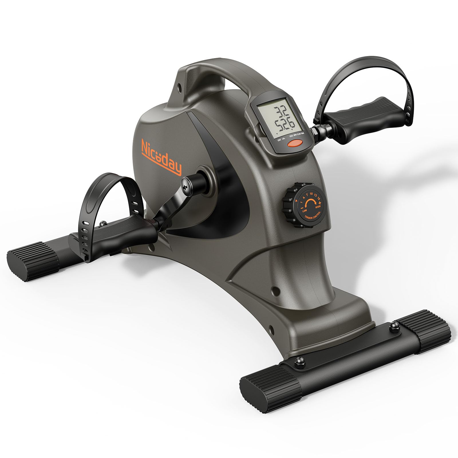 Niceday Under Desk Bike, Pedal Exerciser with 8 Levels Magnetic Resistance, Mini Exercise Bike for Home Office Workout or Physical Therapy