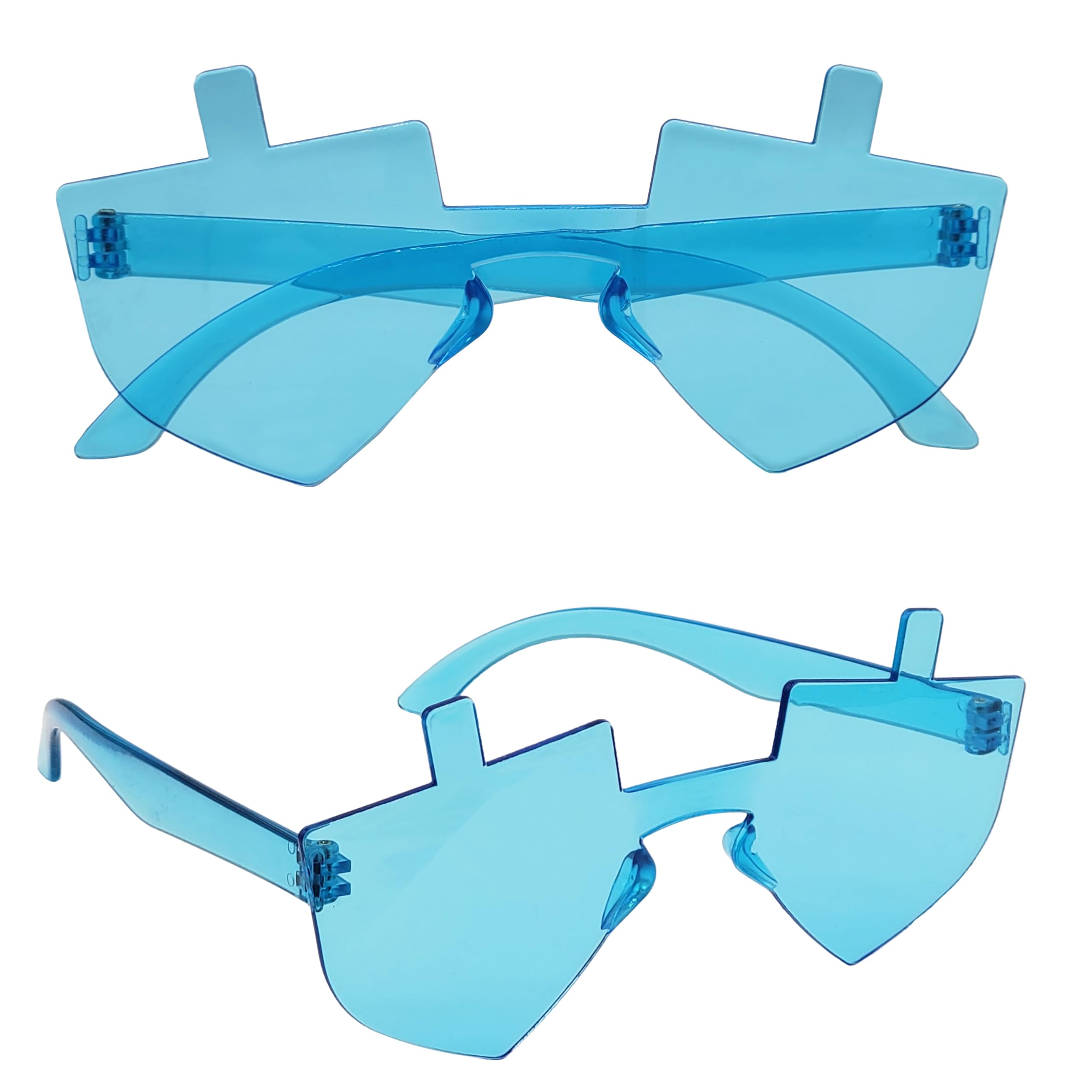 The Dreidel Company Hanukkah Dreidel Shaped Glasses, Costume Dress-Up Pretend Play (3-Pack)