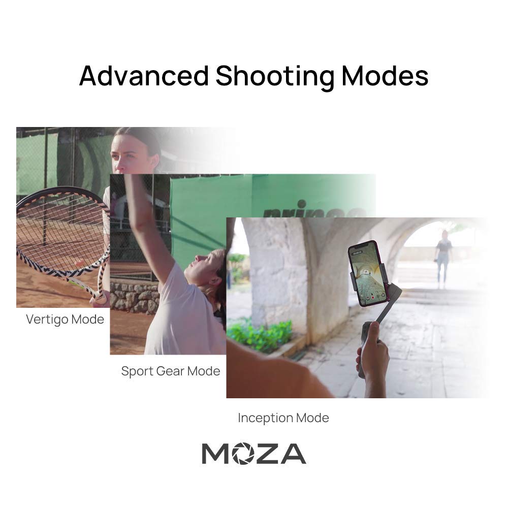 MOZA Mini MX Gimbal Stabilizer 3-Axis Mobile Handheld Stabilizer for Smartphone Small Palm Size Support iOS&Android Easy Start Filming with Max Payload 9.9OZ for Vlog YouTube Street Snapshot