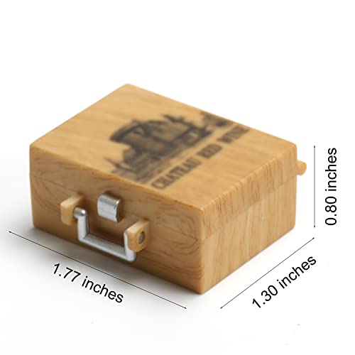 Miniature Wine Set Miniature Wine Bottles Mini Wine Glasses Goblet Cups Miniature Plastic Wine Box with Handle for 1:6 Action Figures Accessories Christmas Birthday Gifts