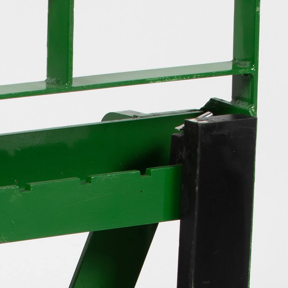 Titan Attachments HD Pallet Fork Attachment with 60in Fork Blades, Rate 4,500 LB, Fits John Deere Global Euro Loaders