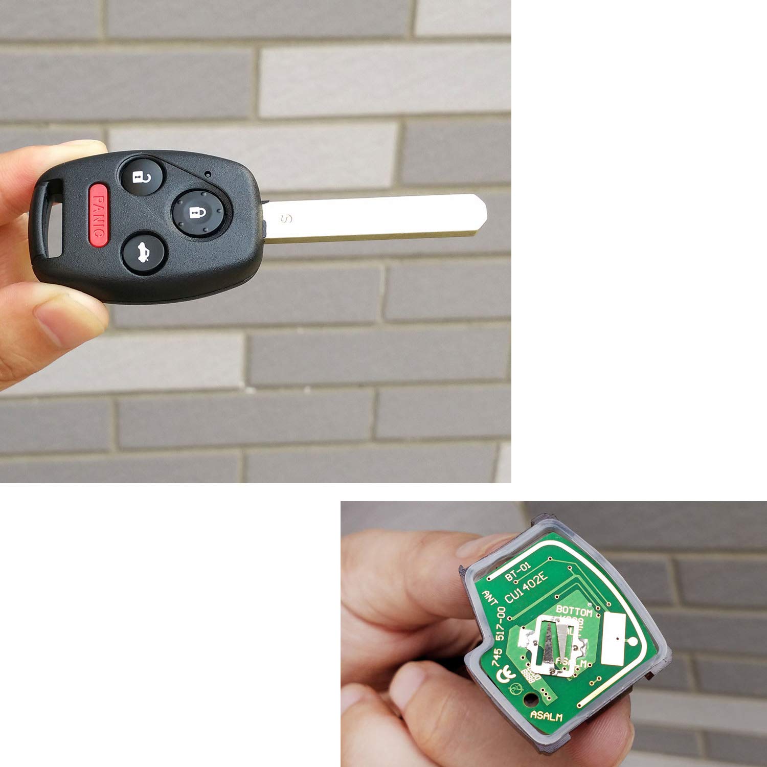 Keyless Entry Remote Car Key Fob Replacement 4 Button N5F-S0084A Compatible for 2006-2011 Honda Civic,2006-2011 Honda Civic EX,2006-2011 Honda Civic Si