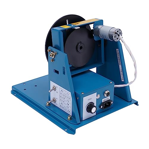 Rotary Welding Positioner Turntable Table, 10KG Rotary Welding Positioner Turntable Table 110V Mini 0 to 90° Welding Positioner Positioning Turntable, Portable Welder Positioner Turntable Machine