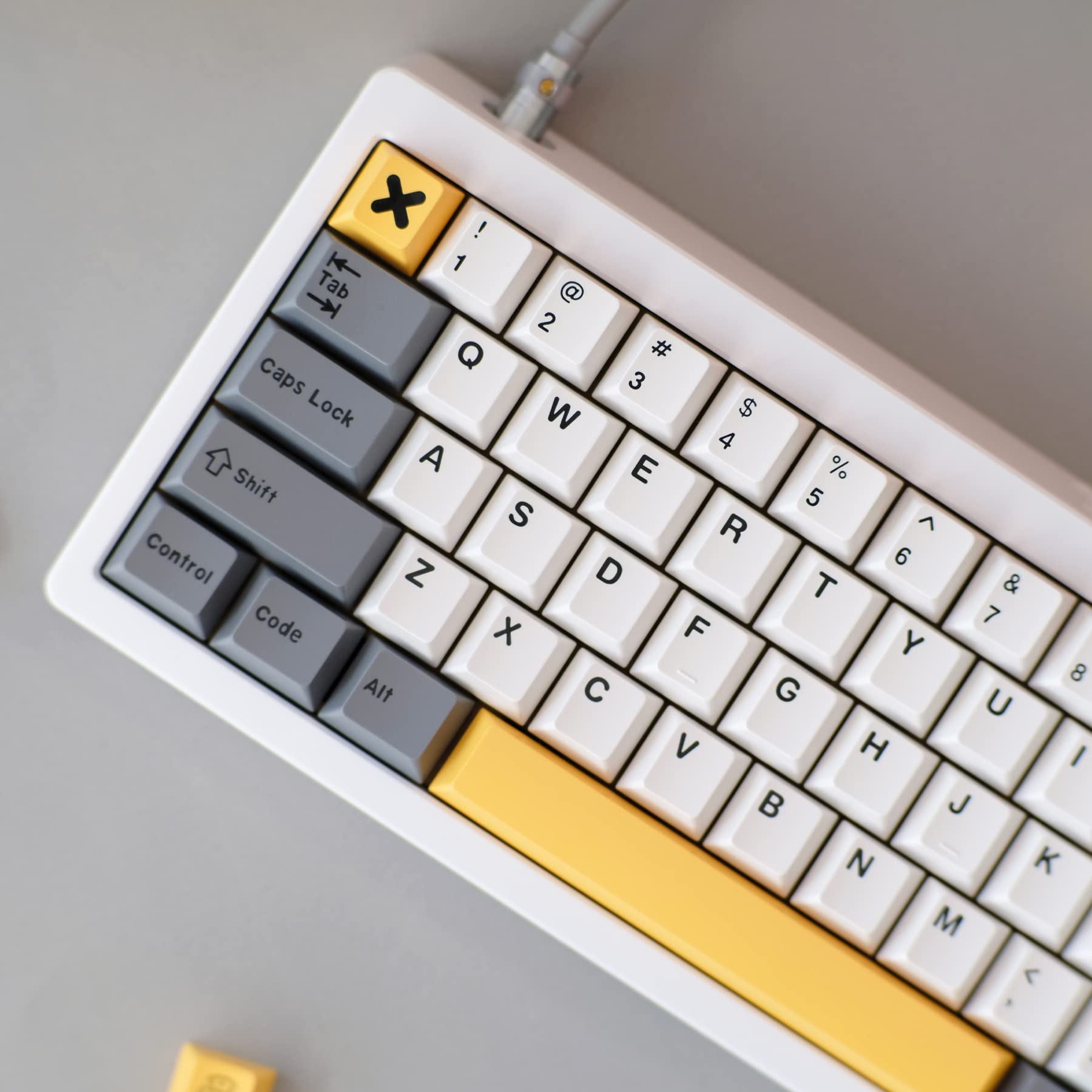 UniCusMech Cherry Profile Keycaps Double Shot ABS 173 Keys ANSI & ISO Layout Keycaps for Mechanical Gaming Keyboard Cherry MX Switches (Heavy Industry)