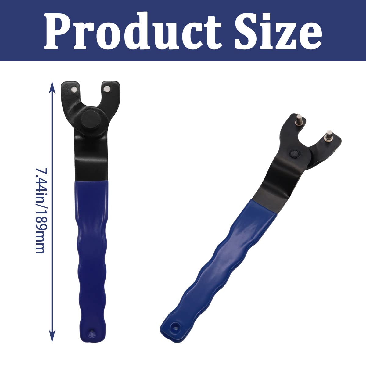 Seamaka Grinder Wrench Universal Adjustable Grinder Spanner Wrench,Lock-nut Grinder WrenchSuitable for 4 ",5", 6 ",7" and 9" Angle Grinders O-K-023-B