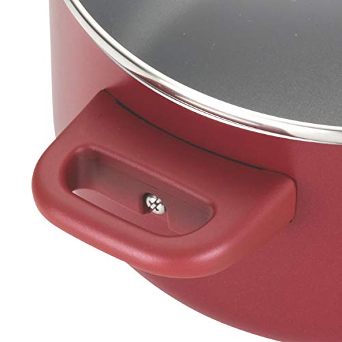 Paula Deen Signature Dishwasher Safe Nonstick Cookware Pots and Pans Set, 17 Piece, Red