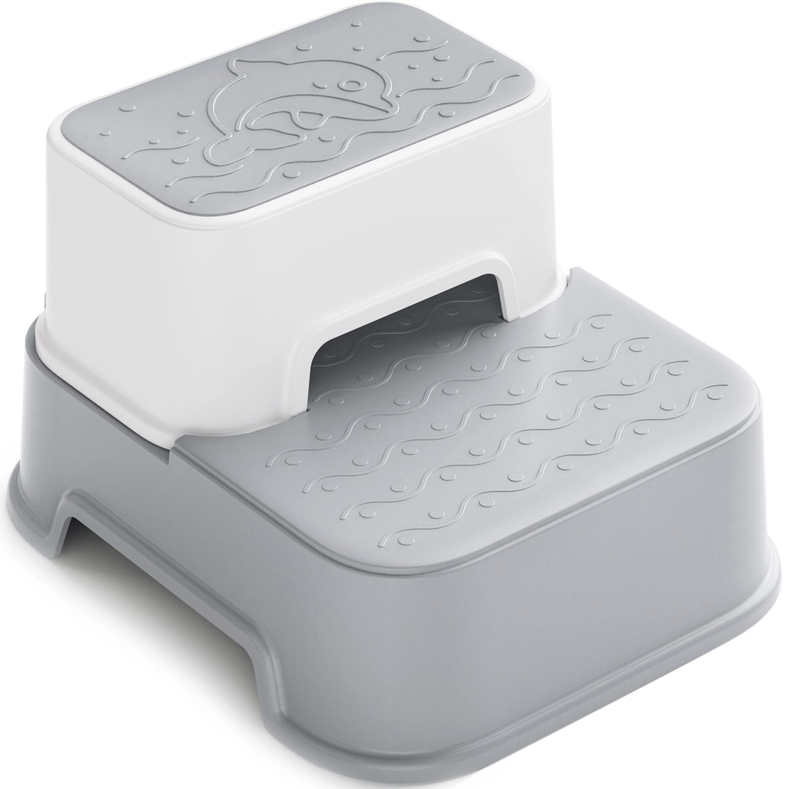 Toddler Step Stool for Bathroom,Kids Step Stool for Potty Training,Toilet Stool, Slip Resistant (Green, 1)