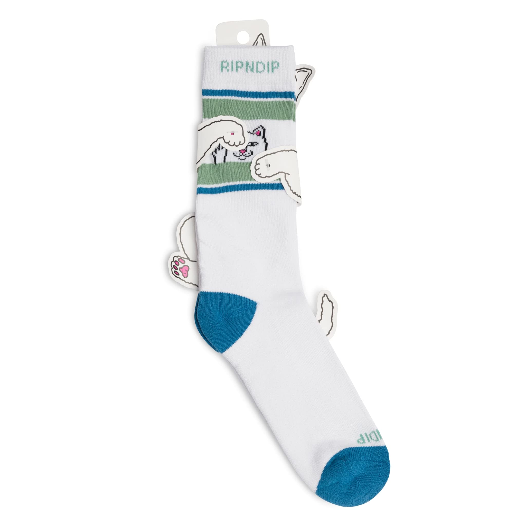 RIPNDIP Peeking Nermal Socks (Pine/Slate)