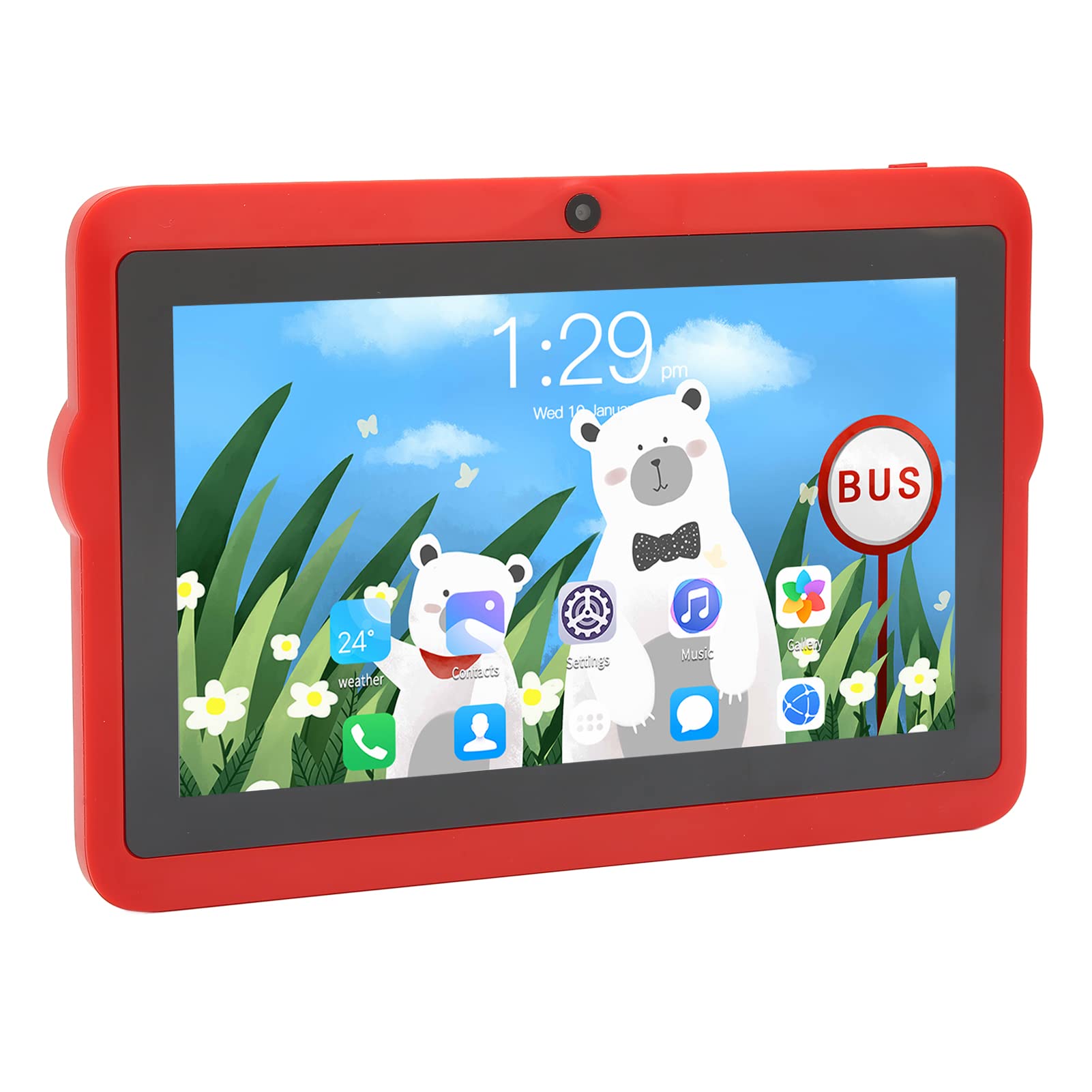 Toddler Tablet, 100240V Kids Tablet 2GB 32GB 8 Cores CPU 5G WIFI Dual Band for Android10 with Stand for Home (US Plug)