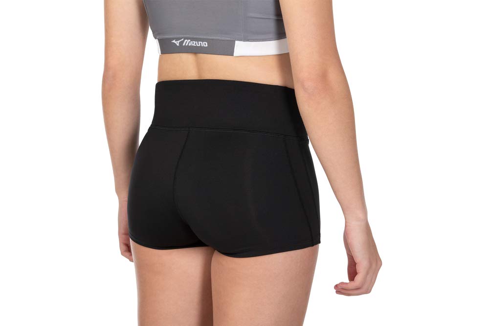 Mizuno Women's Apex 2.5" Inseam Volleyball Short, Black, Small