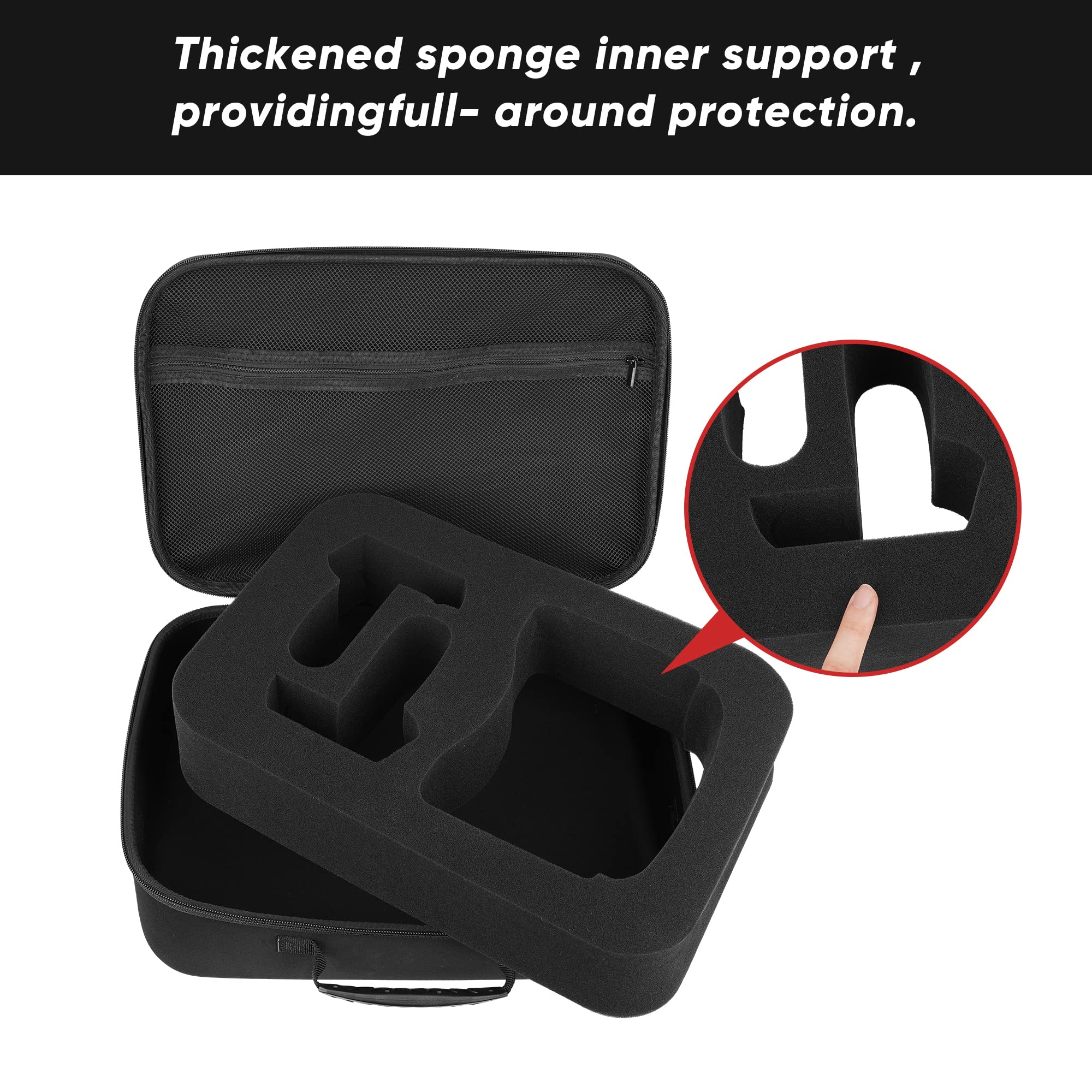 Risou VR Carrying Storage Case Compatible with Oculus Quest 2 VR Gaming Headset and Controllers Accessories.with Silicone Face Cover,Lens Protector,Controller Button Silicone Cover.