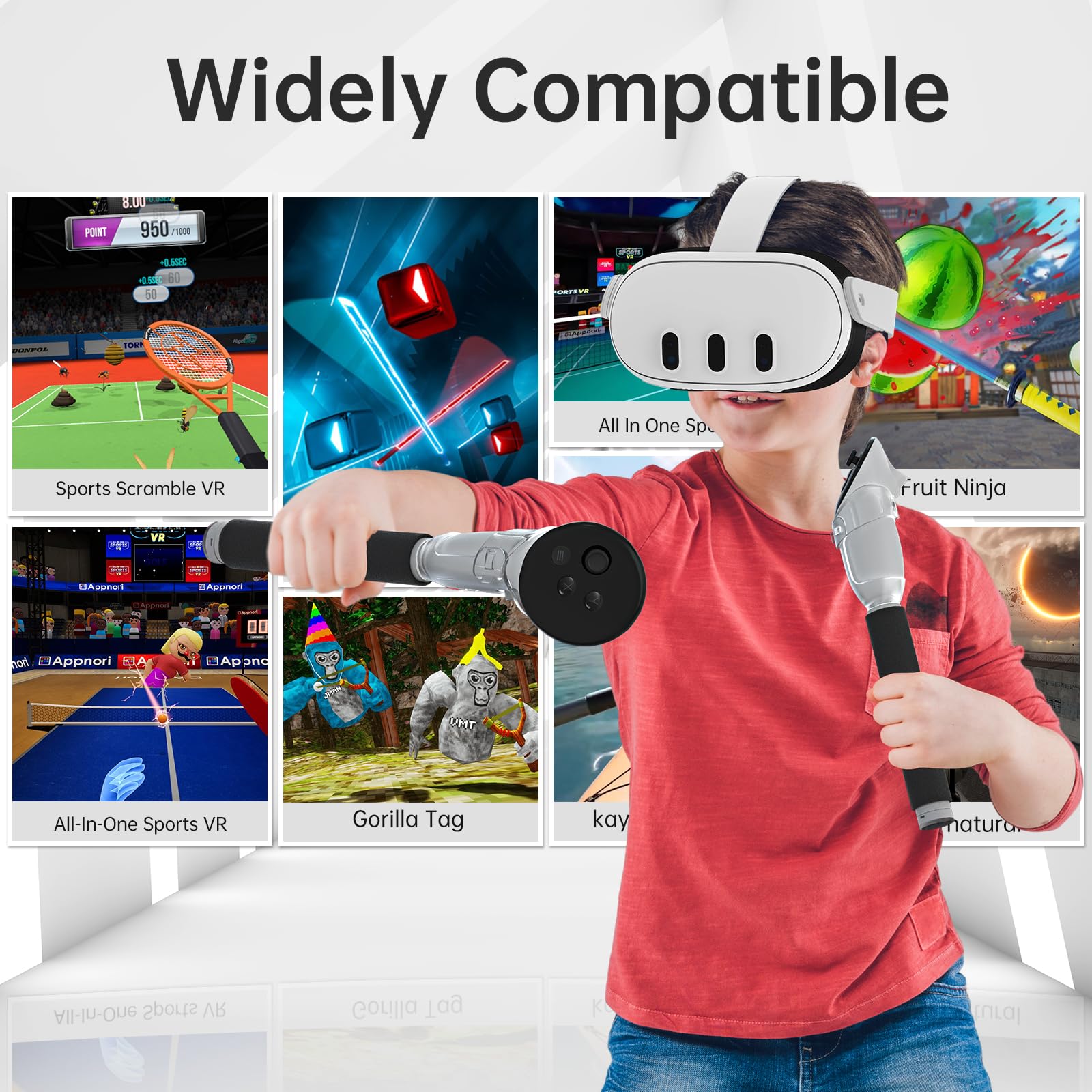Suitable for Meta/Oculus Quest 2 Controller Accessories, Hibloks Oculus Controllers Silicone Sleeve, 0.12in Thicker Protective Handle Enhance Grip Anti-Drop Bracelet (Transparent)