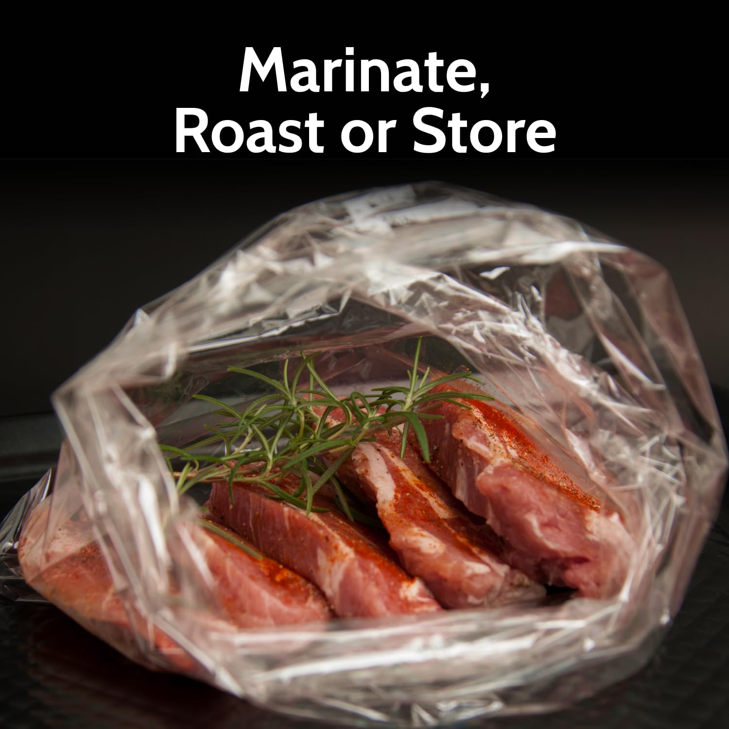 PanSaver Roasting Bag - Cooking Bags for Oven - Turkey Cooking Bag with Ties - Helps Keep Food Moist - Durable Nylon Bag - Easy Cleanup - 18 x 24 Inches, 100 Count
