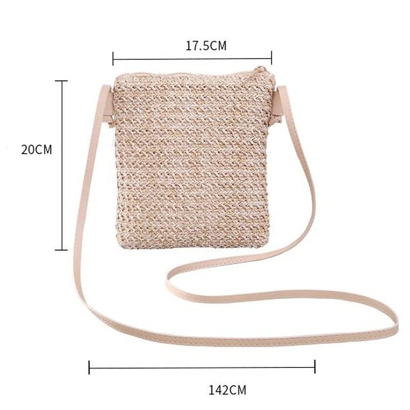 TJLSS Women's Plait Small Square Bags Shoulder Slanted Across Bag Handbag Coin Purses Summer Casual (Color : E, Size : 1)