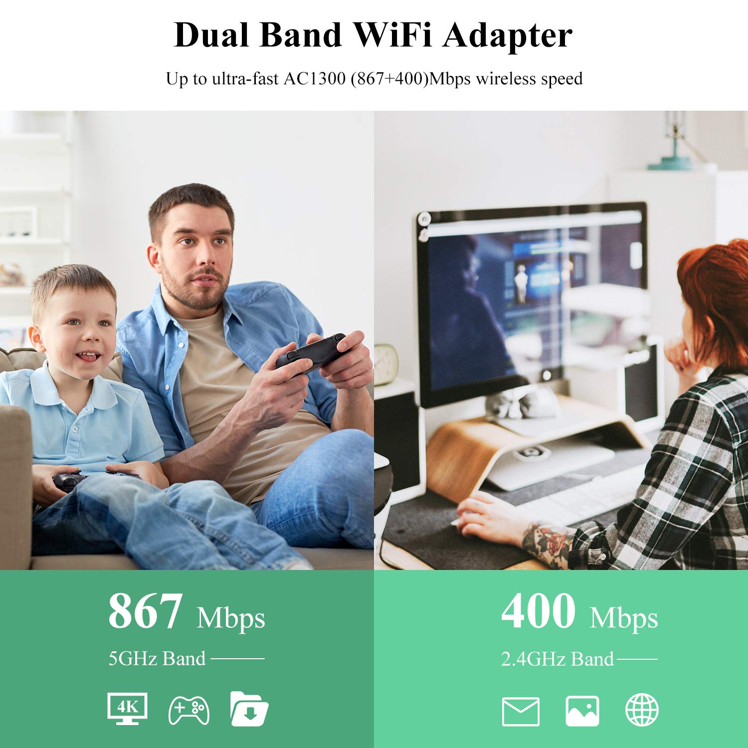 WAVLINK AX3000 PCIe WiFi Adapter, Next-Gen WiFi 6E Tri-Band with Bluetooth 5.2, Up to 3000Mbps with 6GHz, MU-MIMO, OFDMA, Ultra-Low Latency for Desktop PC, Supports Windows 11, 10 (64bit)