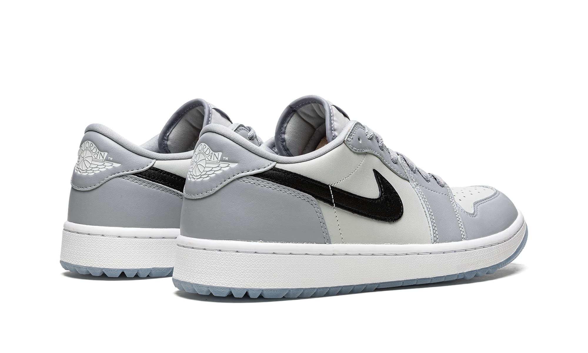 NIKE Men's Air Jordan 1 Low Shoes, Wolf Grey Black Photon Dust Wh, 15