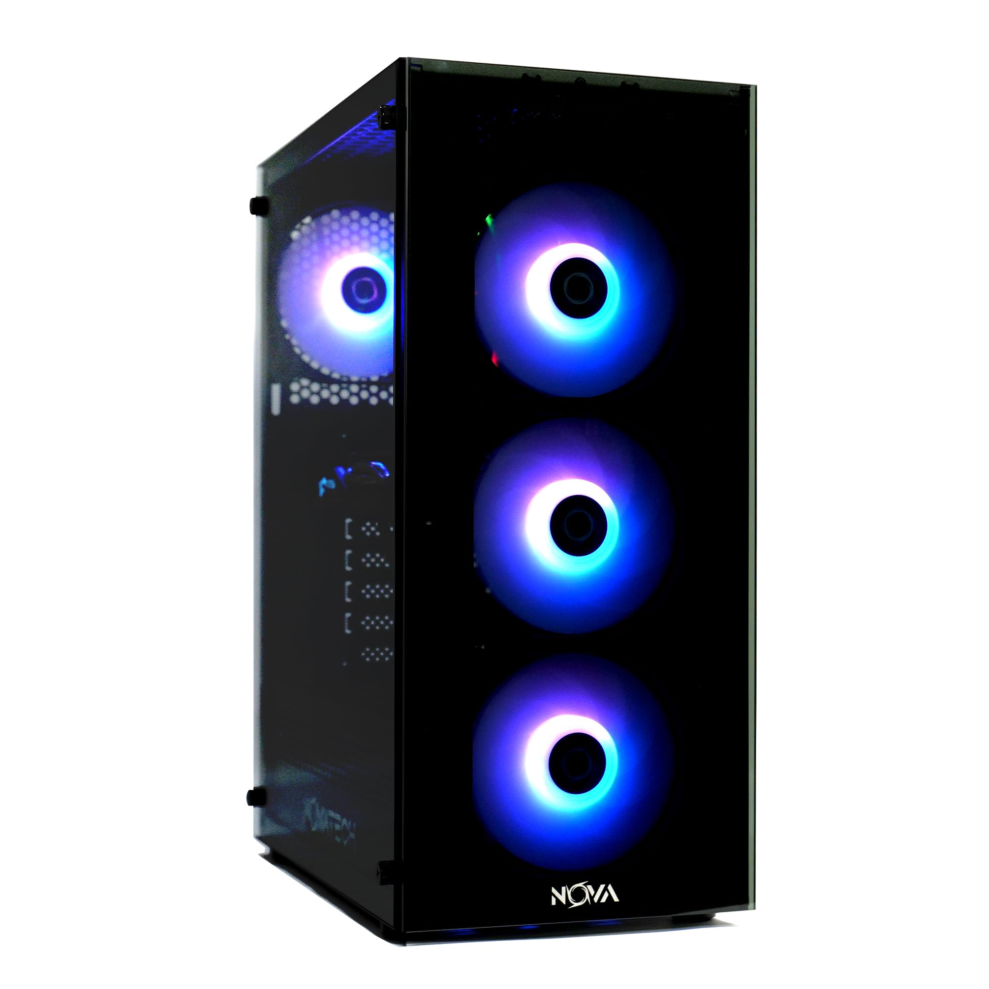 NOVATECH Gaming Desktop PC,Intel Core i5 3.3-3.7 GHz,MSI Rx 570 4GB GDDR5,16G RAM,512G SSD,WiFi,RGB Fanx4, W10P64, Gaming Desktop Computer