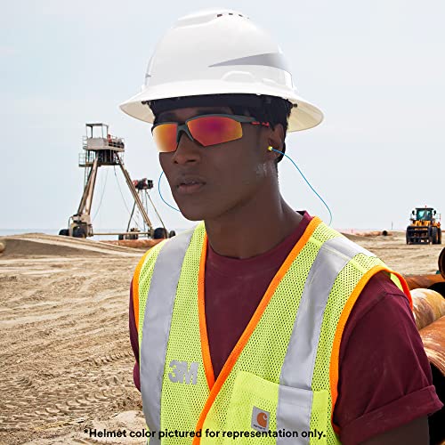 SecureFit Hard Hat SecureFit H-813SFV-UV, Pink, Vented Full Brim Style Safety Helmet with Uvicator Sensor, 4-Point Pressure Diffusion Ratchet Suspension, ANSI Z87.1