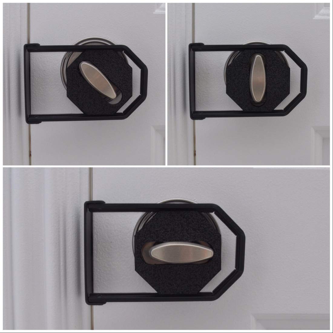 LOKmate Deadbolt Guard Door Lock Security - Magnet Version (Black/Black)