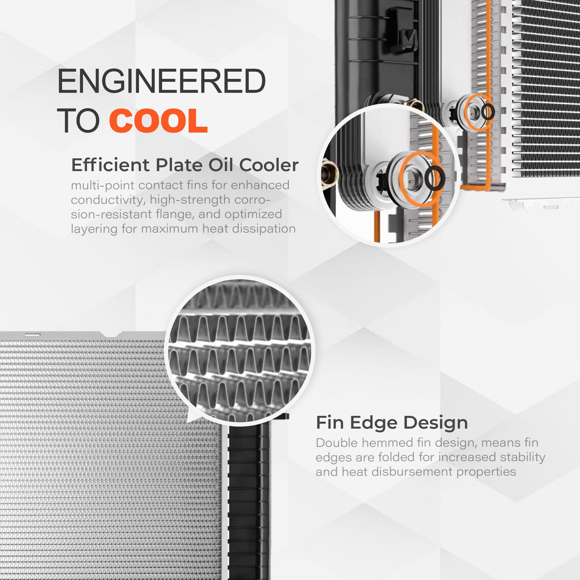 Klimoto Radiator | Compatible with Ford Ranger Bronco II Explorer Mazda Navajo 2.8L 2.9L 3.0L 4.0L V6 Manual Transmission only, Will not work for Automatic | KLI897