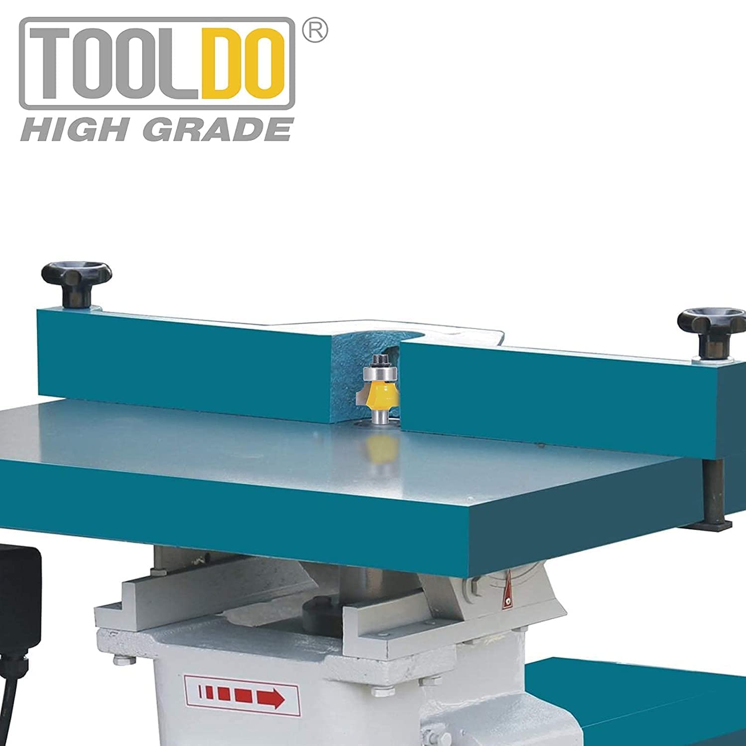 Roundover Router bit Set by TOOLDO ,1/4 inch Shank,4pcs Router bit Set,Bearing Guide for Rounding Edge bit (for R 1/8", 1/4", 3/16", 5/16")