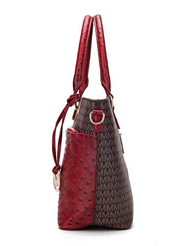 MKF Crossbody Shoulder Bag for Women β PU Leather Top Handle Pocketbook β Roomy Tote Satchel Handbag Purse M Charm Beige