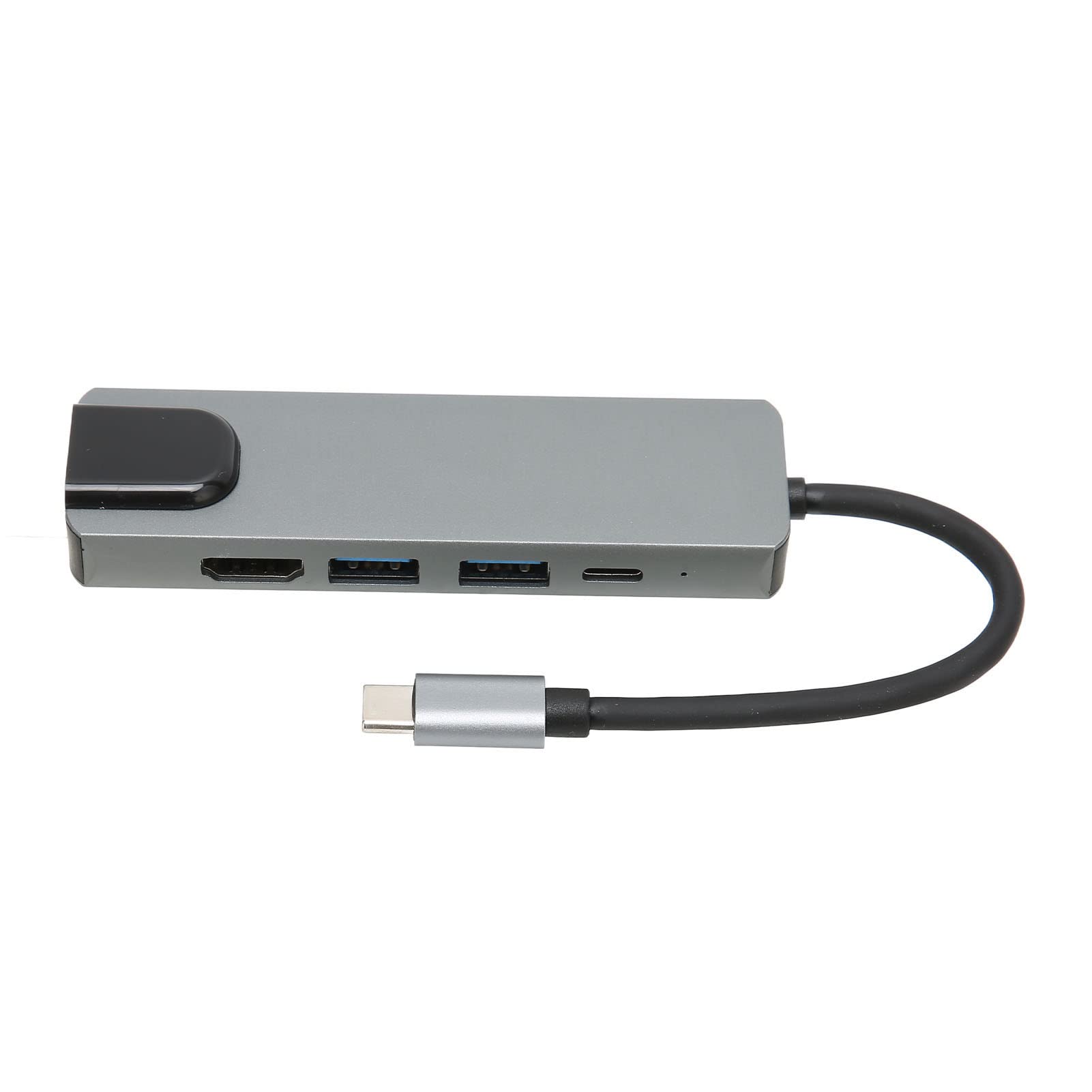 USB C Hub, 5 in 1 USB Adapter USB C to HDMI Multiport Adapter Laptop Docking Station with RJ45 Gigabit Ethernet, 4K HDMI, USB2.0, USB1.0, 100W PD