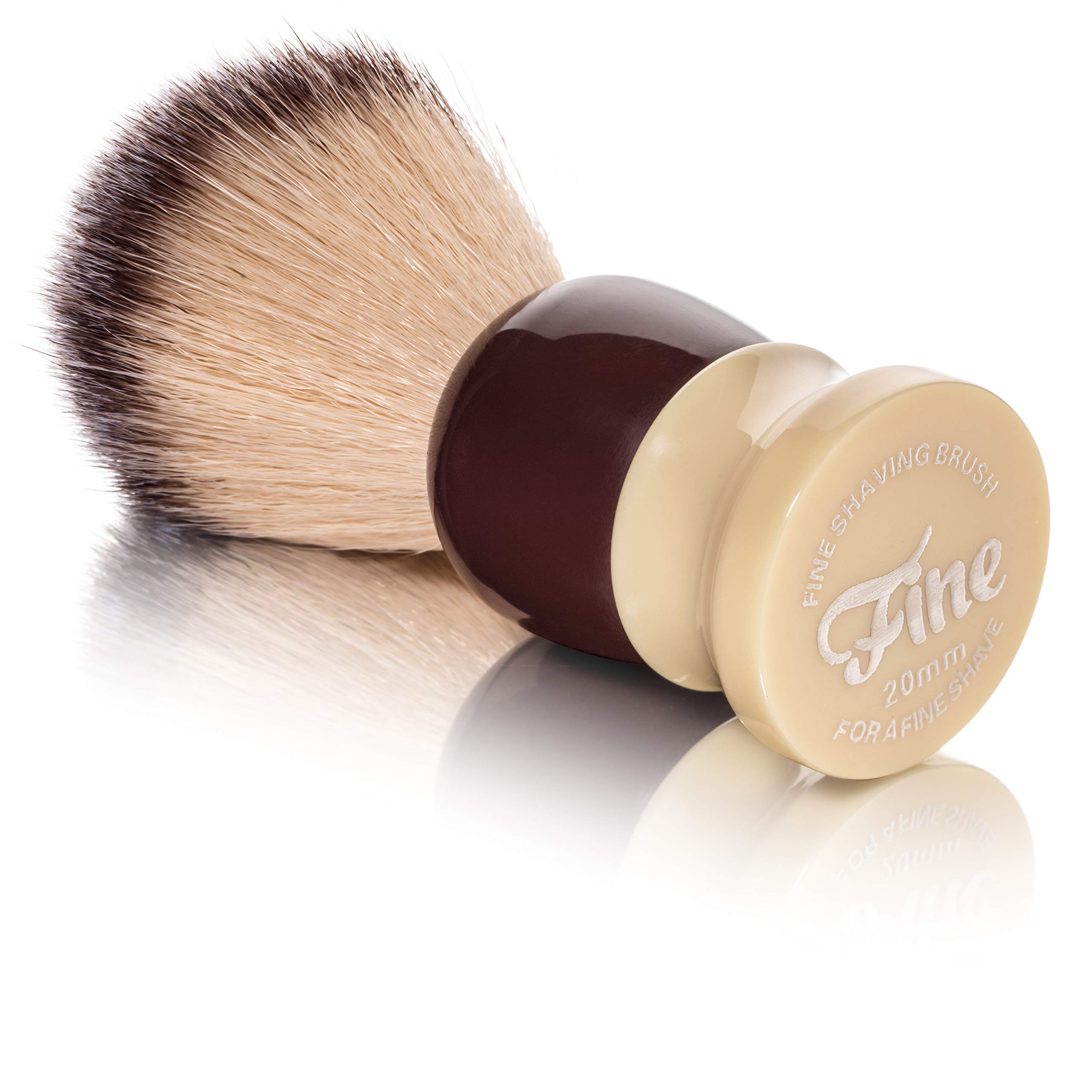 Mr Fine"Better Than Badger" Classic Shaving Brushes - Synthetic Angel Hair Shave Brush For Men - The Wet Shaver's Favorite - Crimson Ivory