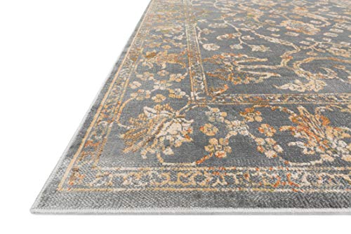 Loloi II Isadora Collection ISA-05 Silver/Silver, Transitional 8'-0" x 10'-0" Area Rug