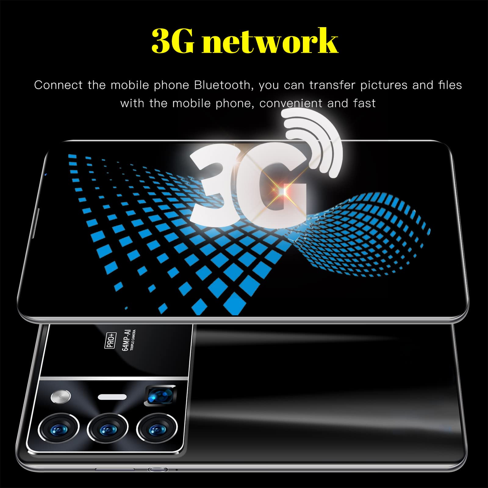 Unlocked Cell Phones Tablet Laptop, Android Tablet WiFi Blue-Tooth Voice Call Game Tablet, 7Inch IPS Display Screen,WiFi,2GB RAM+16GB ROM,4000mAh for Father Childrens (Black)