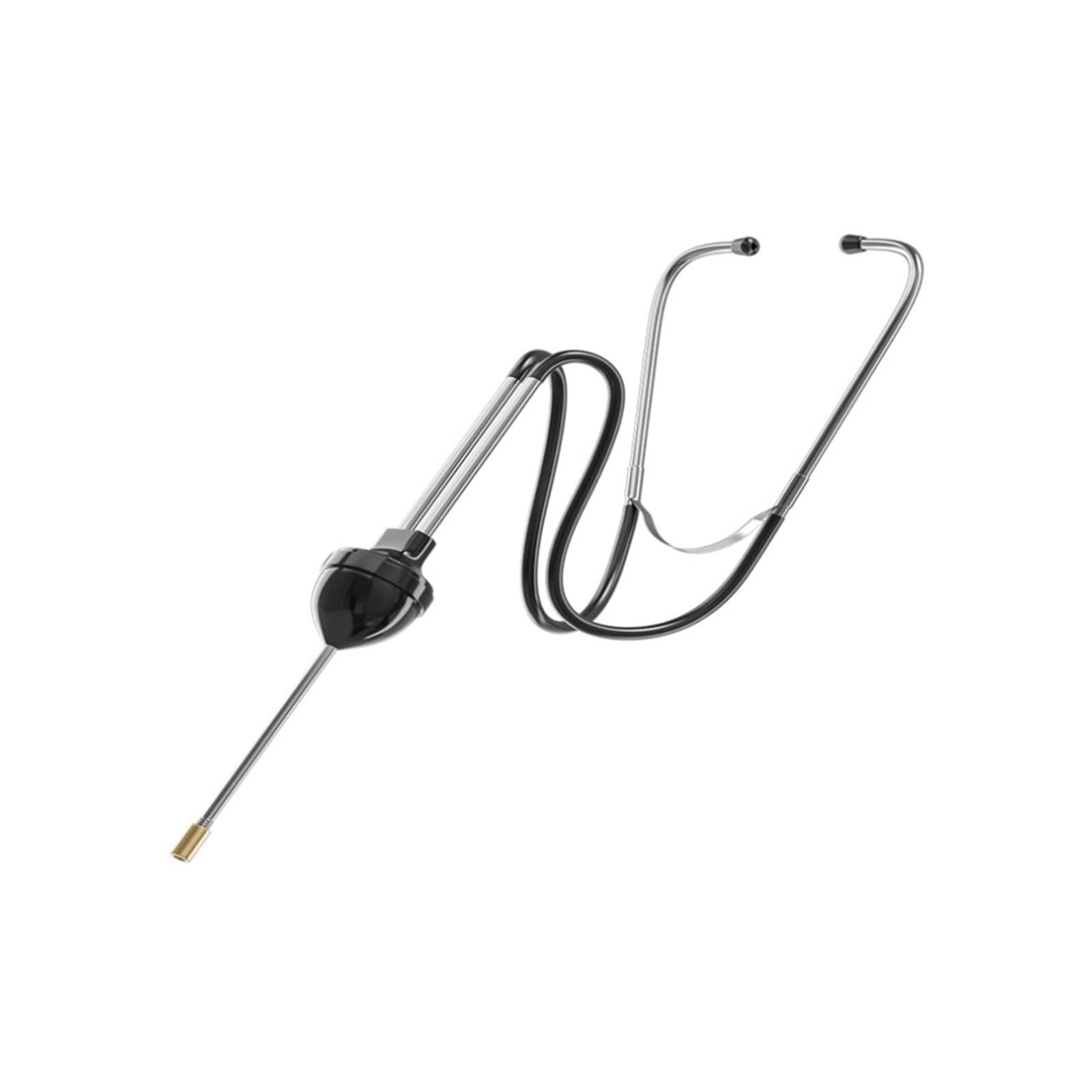 WDONAY 1 Pcs Stainless Steel Mechanical Stethoscope Engine Diagnostic Sensitive Hearing Tool Car Abnormal Noise Diagnosis Tool - Black