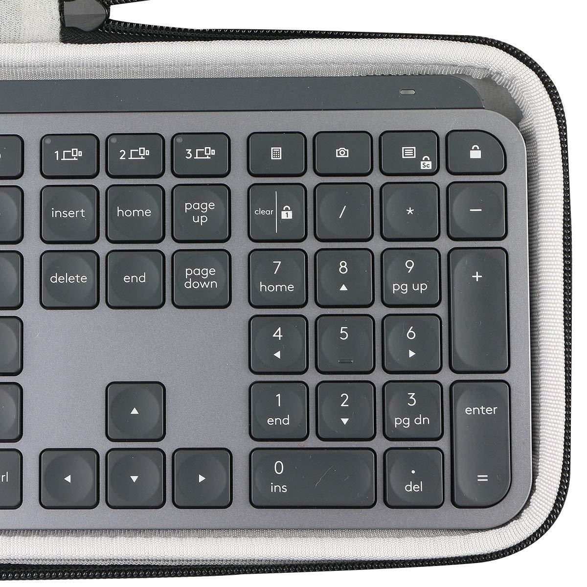 khanka Hard Travel Case Replacement for Logitech MX Keys S/MX Keys Mini/MX Keys Advanced Wireless Illuminated Keyboard Graphite,Case Only