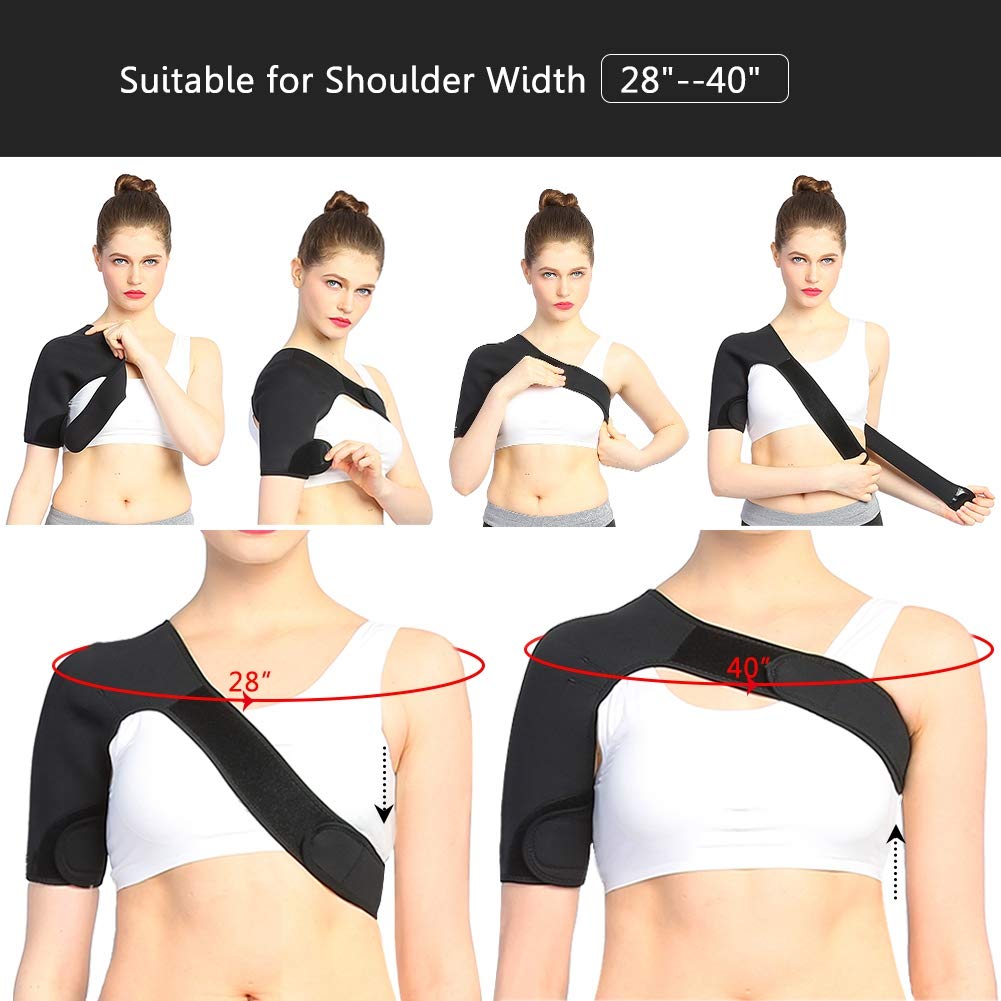 plplaaoo Adjustable Shoulder Rest Relieve Pressure Shoulder Brace Arm Injury Prevention Stabilizer Sleeve Wrap Shoulder Brace Aid,Shoulder Brace, for Dislocation Joint and Tear Pain