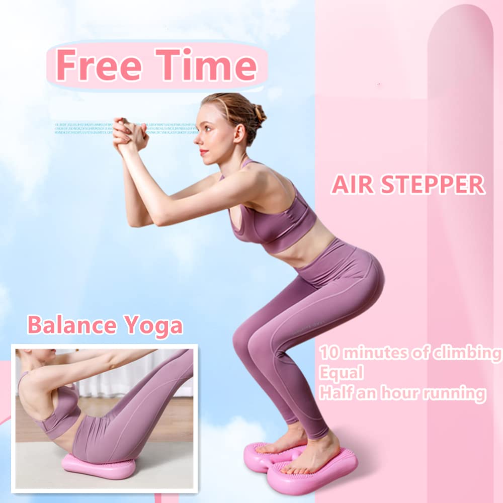Peabownn Fitness Stair Stepper Stair Mini Air Stepper Exercise Equipment for Home Gym Office Sky