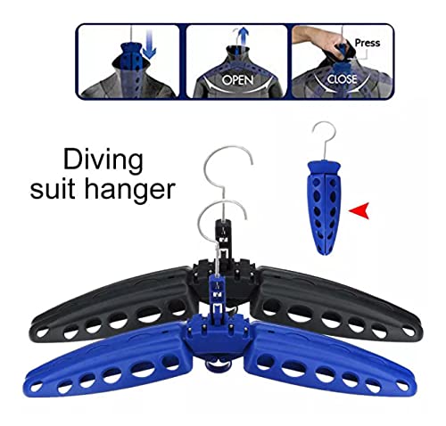 Mo're Wetsuit Hanger Foldable Surfing Suit Hangers Scuba Diving Accessory Folding Vented Hanger