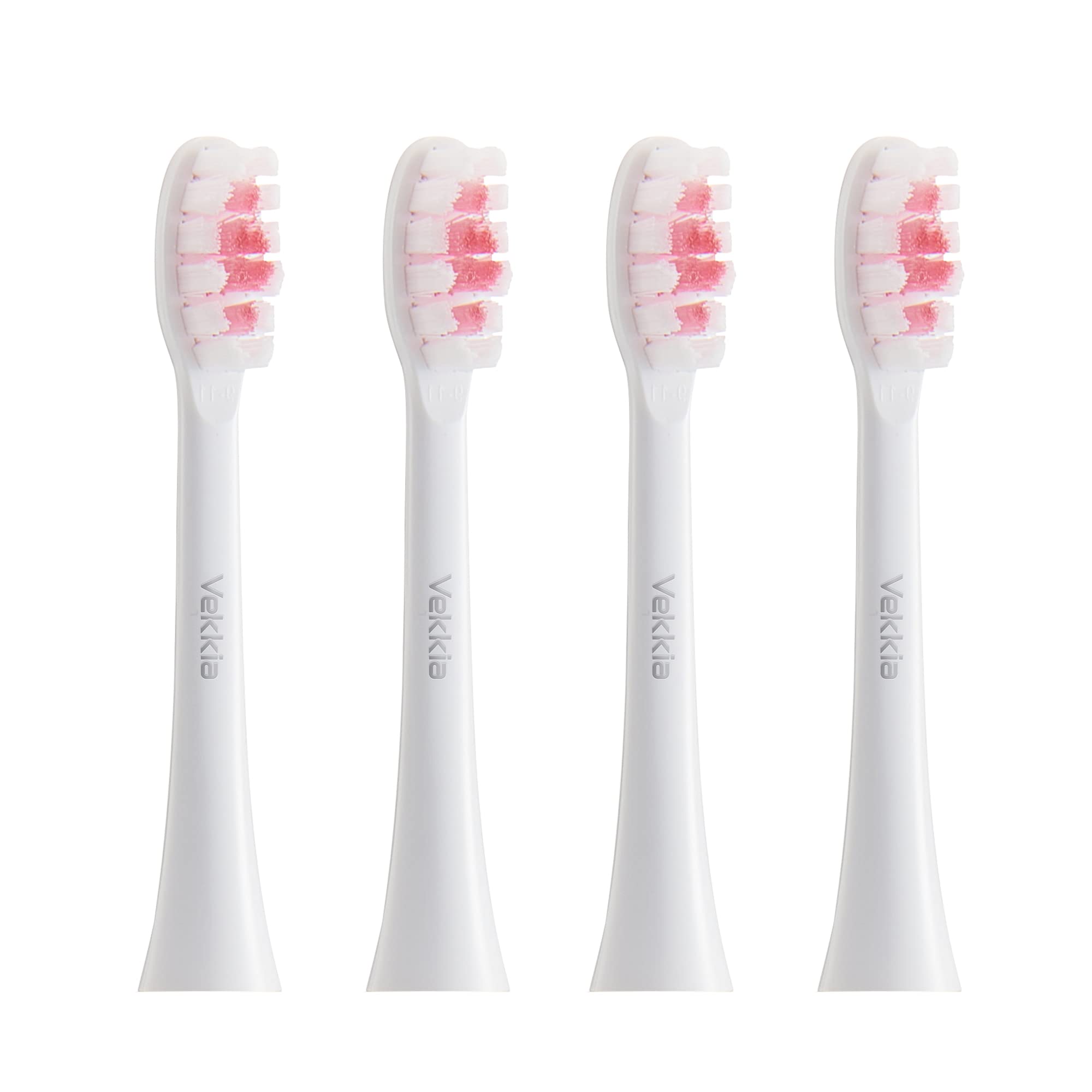 Vekkia Electric Toothbrush and Replacement Heads, Buy a Toothbrush, get 4 More Toothbrush Replacement Heads (Pink Diamond)