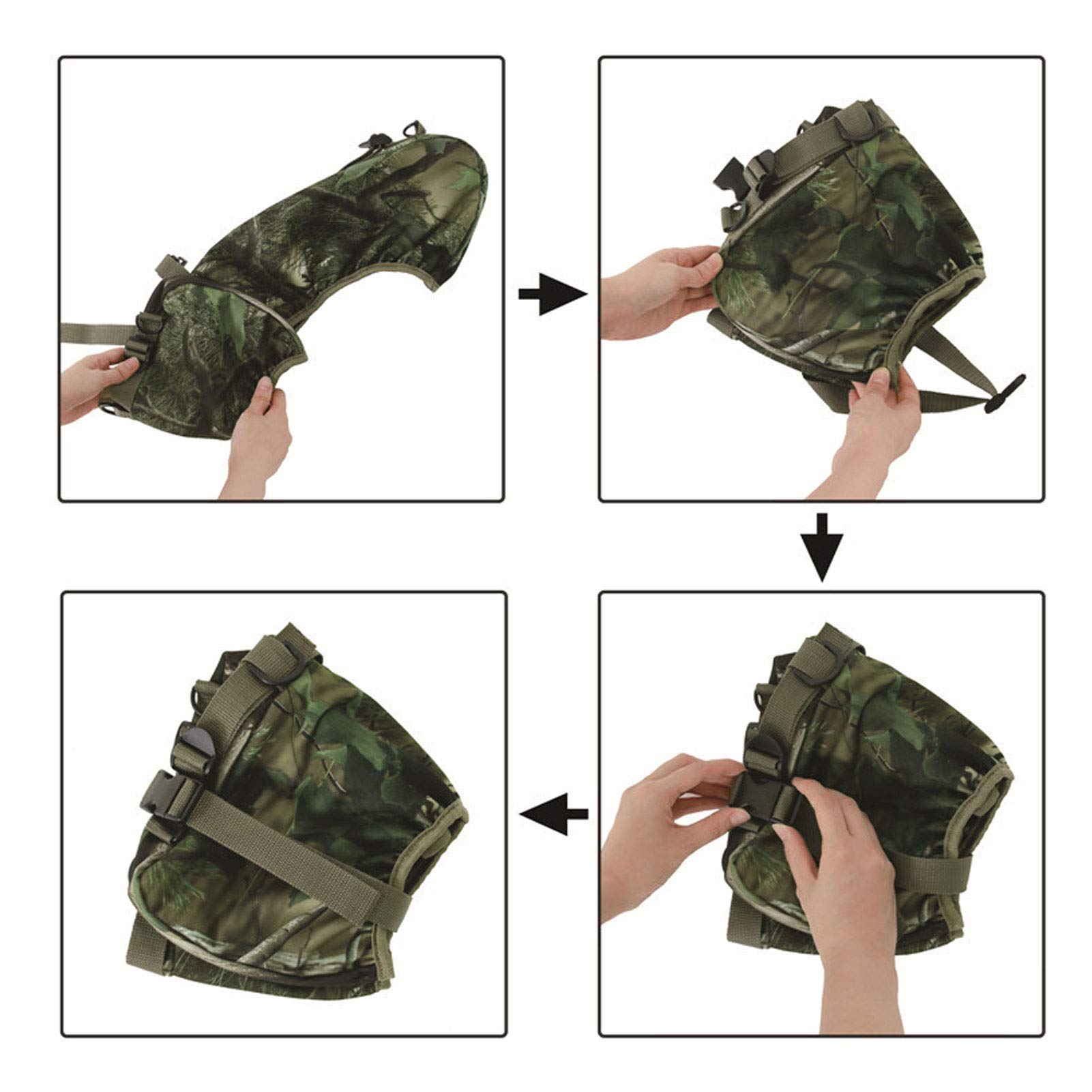 plplaaoo Bow Bag, Archery Bow Bag,Bow Backpack for Archery Bow,Durable Archery Bow Carry Bag,Outdoor Portable Camouflage Archery Bow Storage Bag with Adjustable Shoulder Strap[Green Camouflage], A