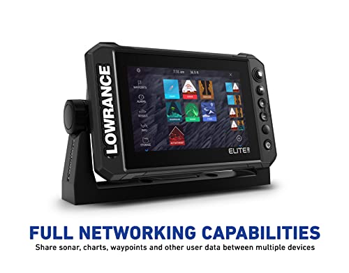 Lowrance Elite FS 9 Fish Finder with Active Imaging 3-in-1 Transducer, Preloaded C-MAP Contour+ Charts