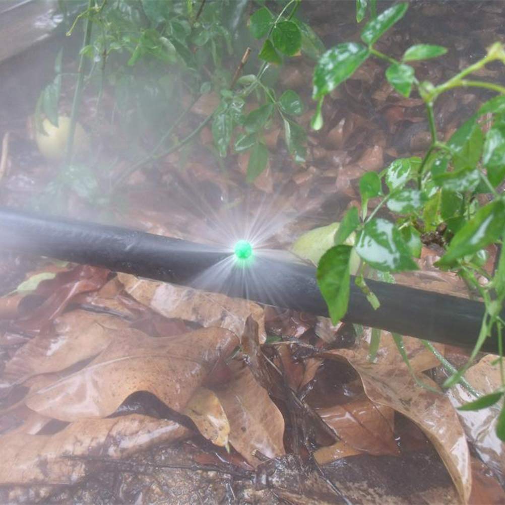 LotCow 100Pcs 180° Micro Sprayer Fan Jet,180°Sprayer Nozzle Jet Mister Cloning Machine Hydroponic Garden Irrigation Outdoor Cooling System