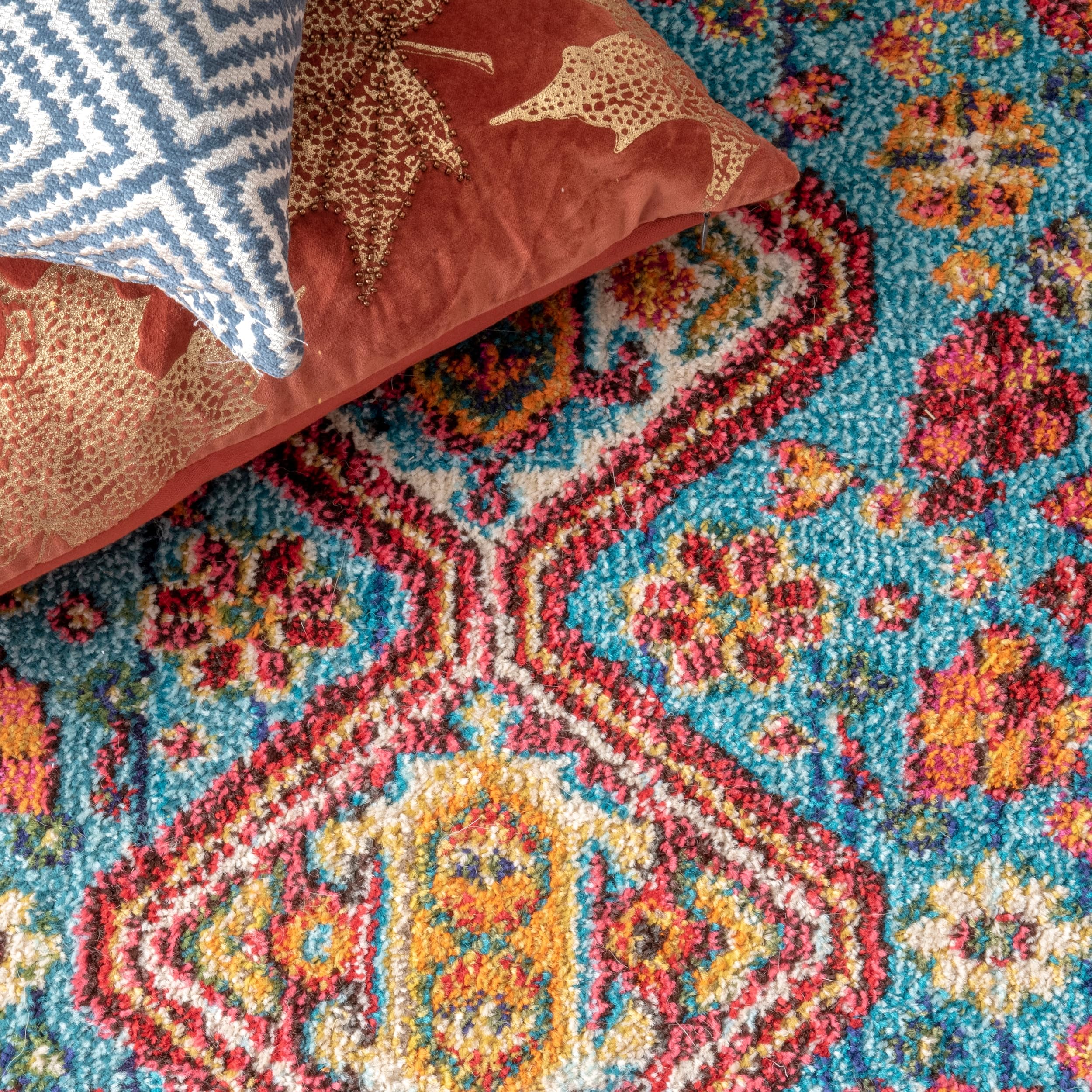 nuLOOM Erline Colorful Bohemian Runner Rug, 2' 6" x 6', Multi