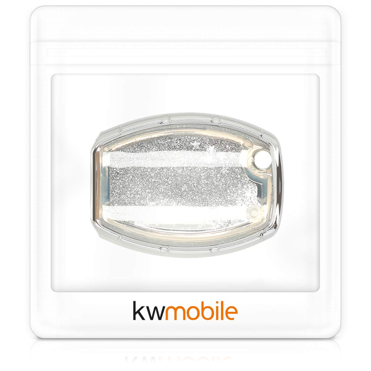 kwmobile Key Cover Compatible with Mercedes Benz - Stars Snow Globe